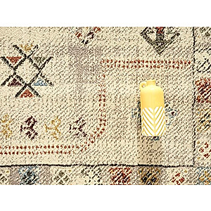Abani Sedona SED160A Southwestern Beige Mutlicolor Tribal Print Area Rug Beige 5'3" x 7'6"