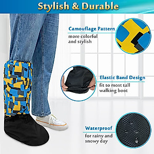 Mybow Walking Boot Cover Medical Fracture Foot Cast Cover Orthopedic Walking Boot for Broken Ankle Tall Waterproof Foot Cover Outdoor Protector Snow Winter Recovery Rain Boot Cover Accessories