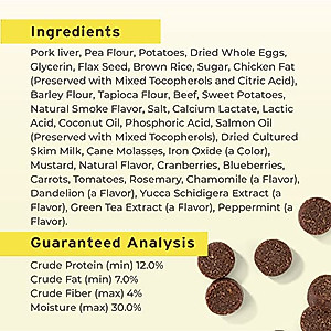 Pet Botanics Training Rewards Treats for Dogs, Made with Real Pork Liver, Focuses, Motivates, Rewards, Speeds Up Learning Curve, No BHA, BHT, Ethoxyquin, Bacon, 20 oz (1 pack)