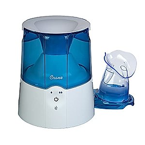 Crane EE-5202 Inhaler & Warm Mist Humidifier, 0.5 Gallon, Blue & White