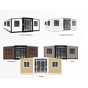 Generic Manufacturer 40FT Homes prefab Steel Expandable Container Houses Extendable Foldable Container House Including bedrooms, Kitchen, Bathroom and a Free TV