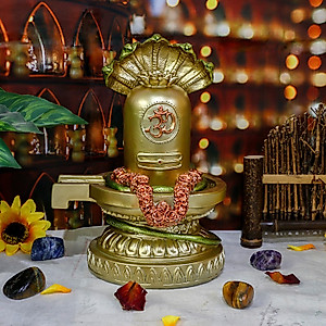 Hindu God Shiva Lingam Statue - India Home Temple Mandir Murti Lord Idol Indian Temple Pooja Item Puja Religious Sculpture Diwali Gifts