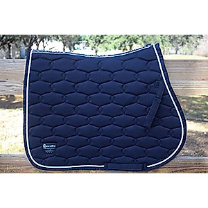 Tack Shack of Ocala Cavallo Halima Eventing/All Purpose Saddle Pad with Matching Hanne Fly Bonnet, Saddle Pads for Horses, Saddle Pad, Saddle Towel, Fly Bonnet, Fly Bonnet for Horses, Pet Supplies