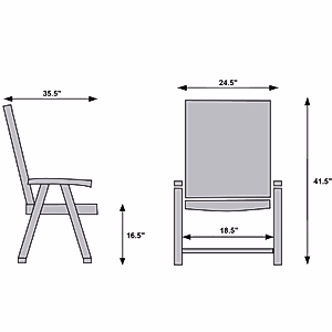 KETTLER Sieger Resin Folding Chair White
