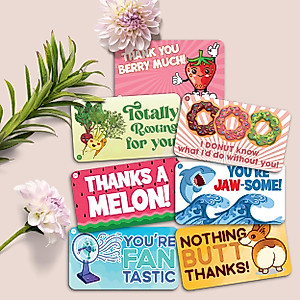 70 Punny Kudos Cards – Funny Pun Humor Blank Back Thank You Appreciation & Recognition Postcard – School Lunch Box Kids Notes – Business Employee Motivational Affirmation Bulk Gift – Teacher Reward