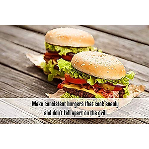 Weston Hamburger, Crabcake and Sausage Press, Makes 4 1/2" in Diameter, 1/4lb to 3/4lb, Patty Ejector