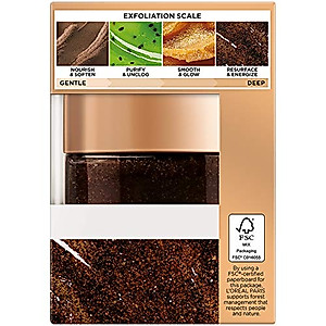 L'oreal Paris Skin Care Pure Sugar Face Scrub With Kona Coffee To Instantly Resurface & Energize for Soft Glowing Skin, 1.7 Ounce