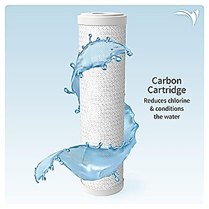 AquaticLife 10-Inch Sediment Water Filter Replacement Cartridges Kit (Carbon)