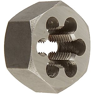 Drill America - DWTHX1420LH 1/4"-20 Carbon Steel Left Hand (Reverse) Hex Rethreading Die, DWT Series
