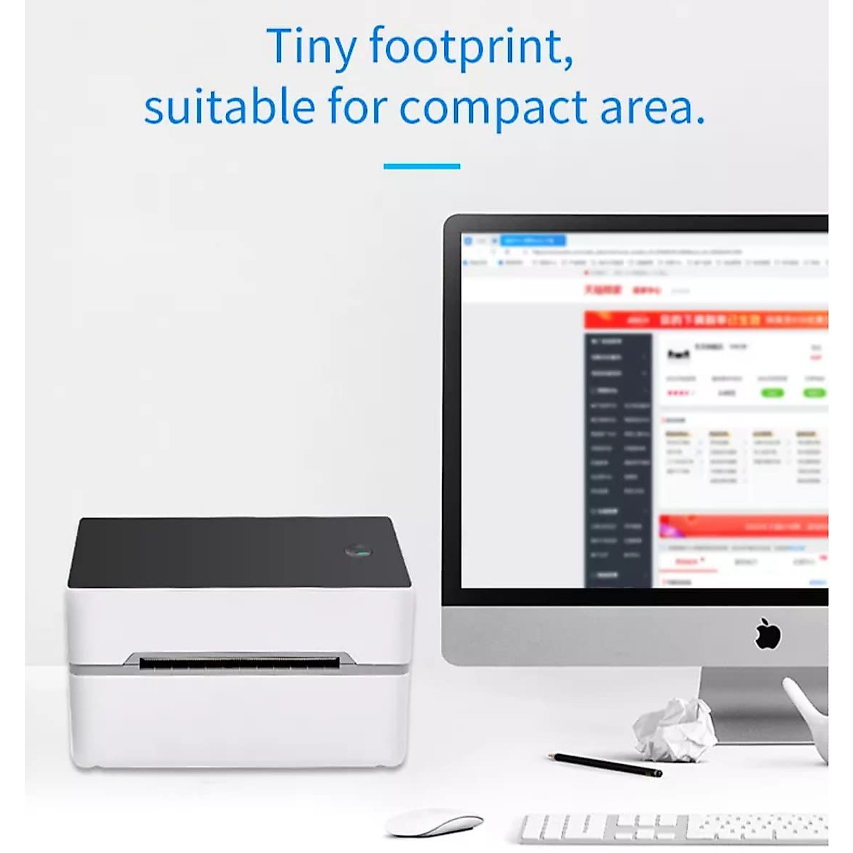 3 Inch 80mm USB Desktop Thermal Barcode Sticker Label Printer