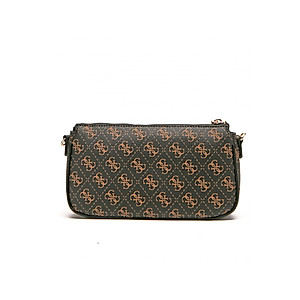 GUESS Kasinta Double Zip Pouch Crossbody, Brown Multi