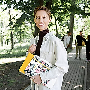 Planner 2023-2024 - Jul.2023 - Jun.2024, 2023-2024 Planner, Academic Planner 2023-2024, 2023-2024 Planner Weekly & Monthly with Tabs, 6.3" x 8.4", Hardcover with Back Pocket + Twin-Wire Binding, Daily Organizer - Petunia