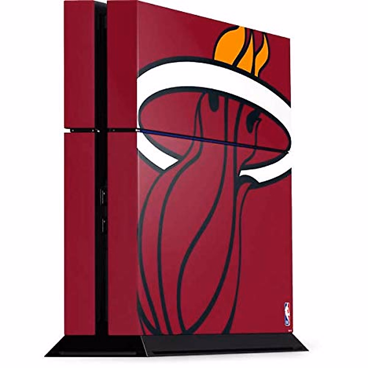 Skinit Decal Gaming Skin for PS4 Console - Officially Licensed NBA Miami Heat Large Logo Design