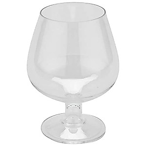 G.E.T. BRA-2-PC-CL-EC 16 oz. Plastic Brandy Glasses, Break Resistant Dishwasher Safe Polycarbonate (Pack of 4), Medium