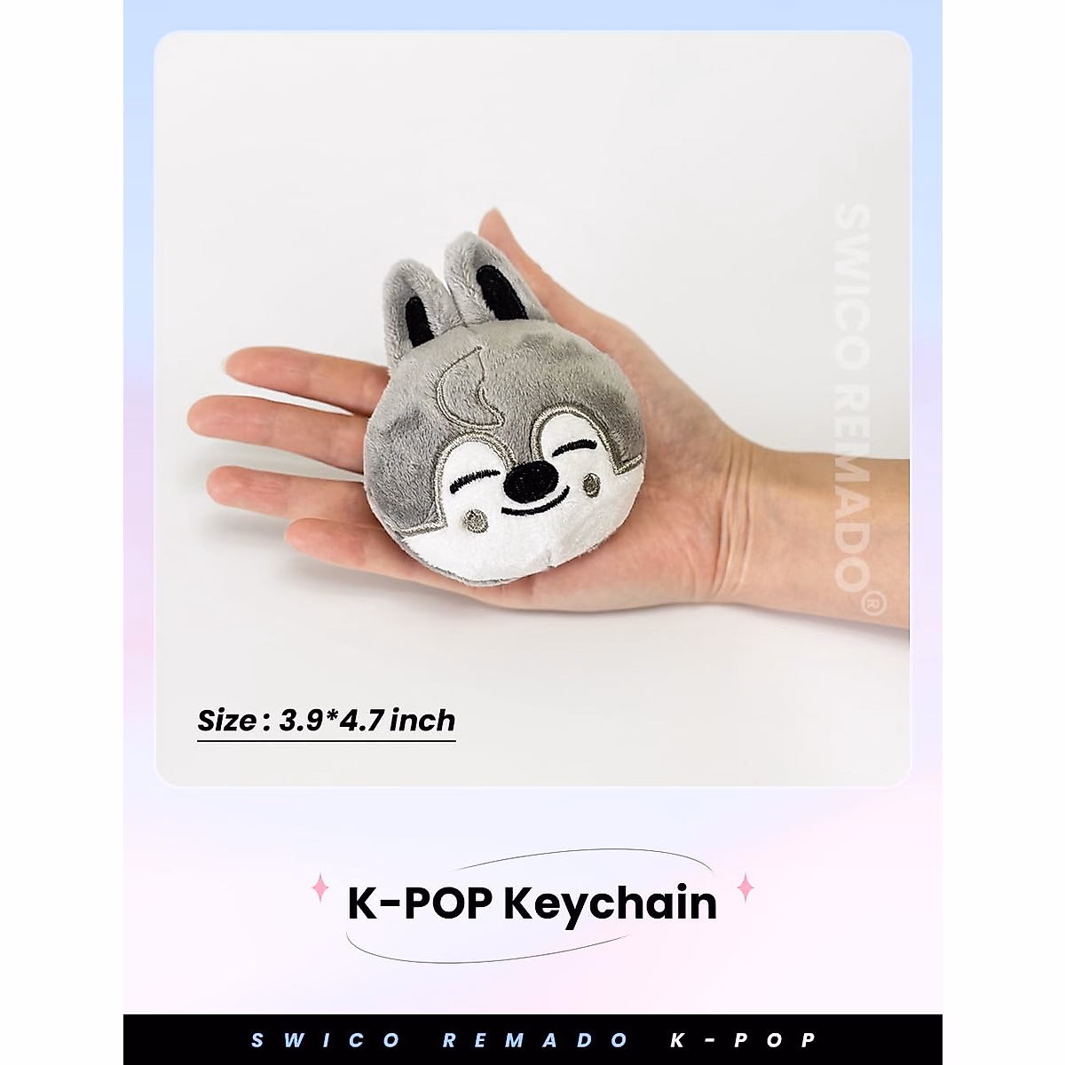 Swico Remado Kpop SKZ Keychains Cute Cartoon Keyring Car Key Pendant Women Handbag Wallet Pendants