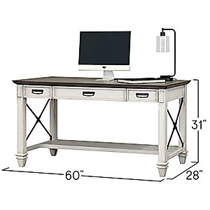 Martin Furniture Writing Table, White