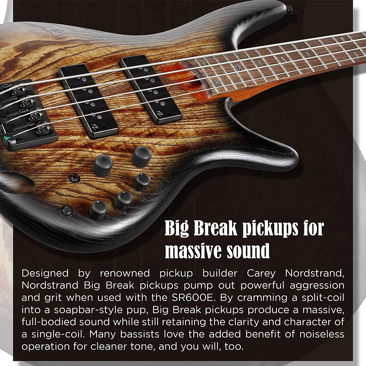 Ibanez SR Standard 4 String Electric Bass - Antique Brown Stained Burst