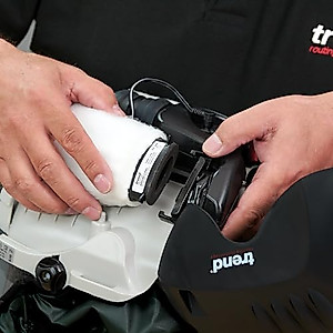 Trend Airshield Pro Full Face Shield w/ Battery Cradle Bundle - Complete Dust Protection and Recharging Solution, AIR/PRO/D3