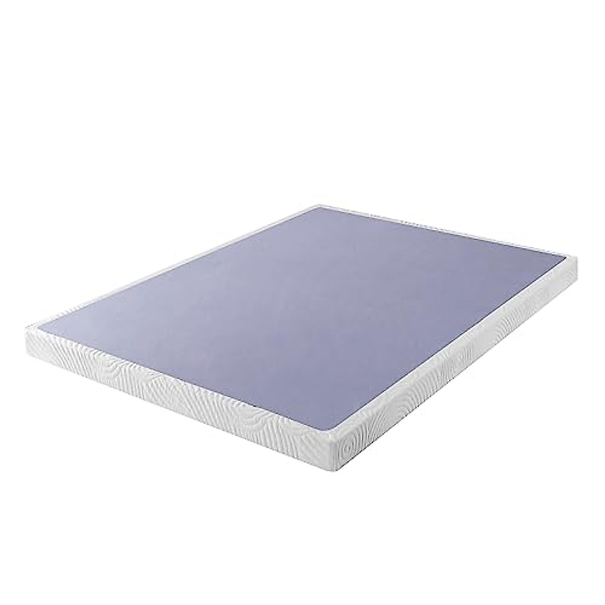 Zinus Edgar 4 Inch Wood Box Spring / Mattress Foundation / Sturdy Wood Structure / Low Profile / Easy Assembly, Queen