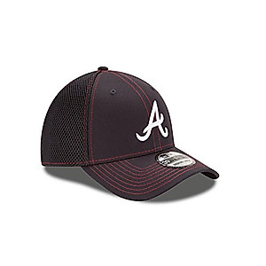 MLB Atlanta Braves Neo Fitted Baseball Cap, Small/Medium, Navy