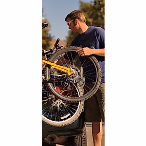 ALLEN Deluxe 3-Bike Trunk Mount Rack, Blk/ Silver