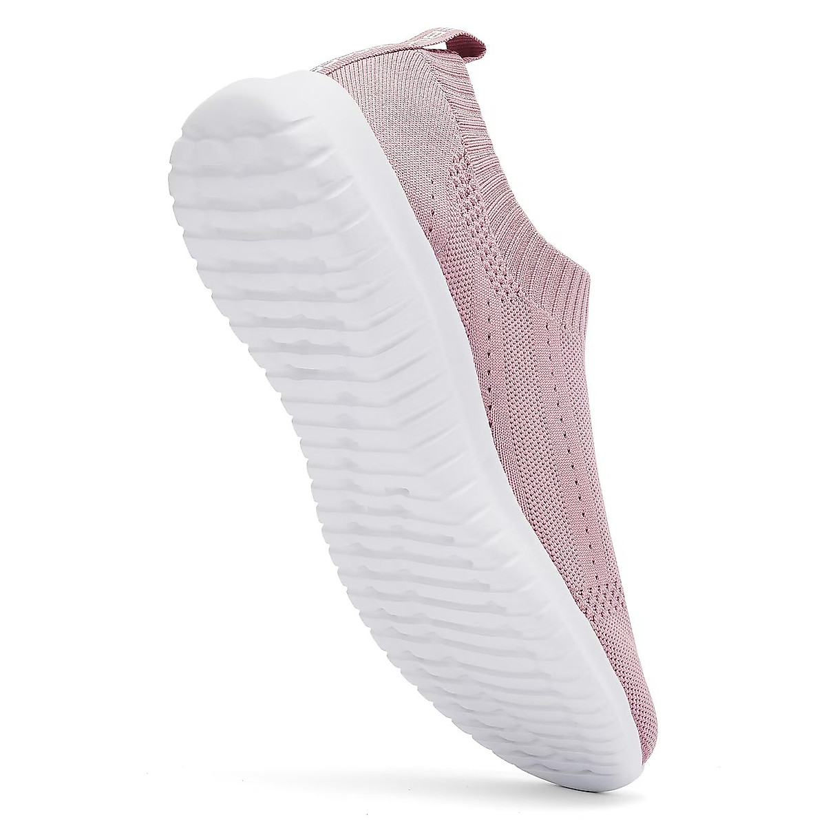 konhill Women's Slip On Sneakers Non Slip Walking Shoes Breathable Mesh Work Casual Lightweight Tennis Workout Shoes 12 US Mauve,44