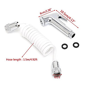 Handheld Shower for Head Toilet Bidet Wash Shattaf with Spring
