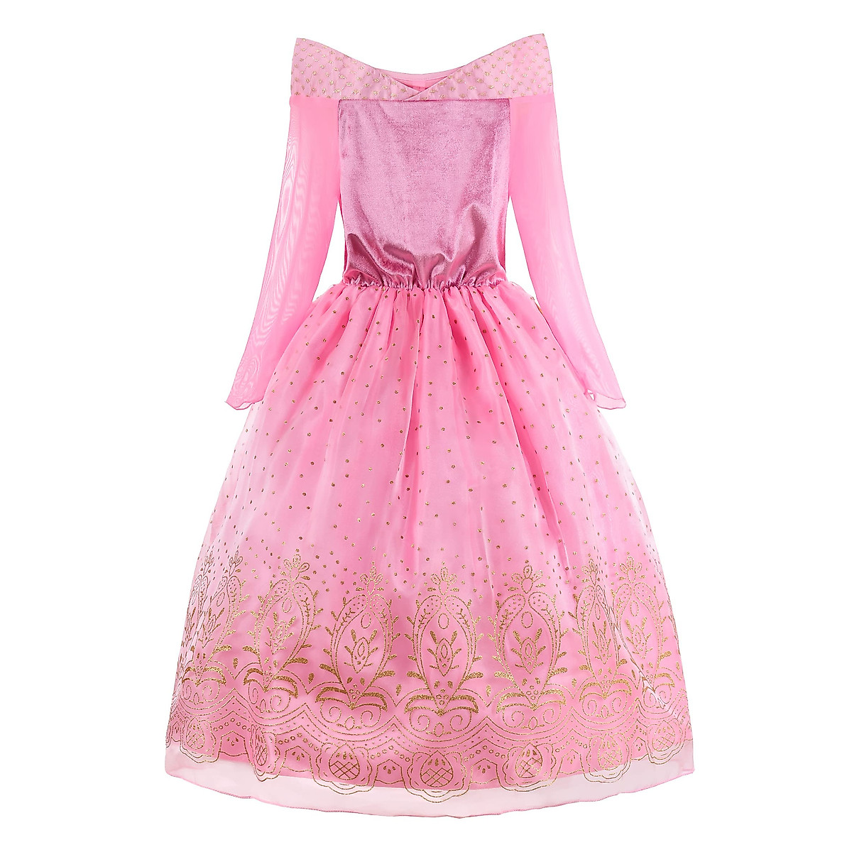 ReliBeauty Girls Princess Dress up Costume with Accessories, 4T, Pink