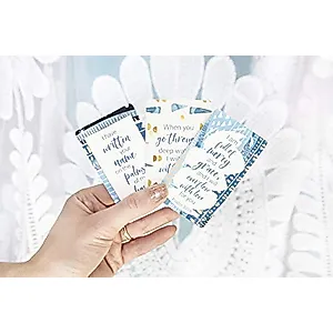 bloom daily planners Writefully His Prayer Card Deck (Pack of 30) - Inspirational Christian Bible Verses for Women - Scripture Encouragement Mini Quote Cards - Assorted Designs - 2” x 3.5”