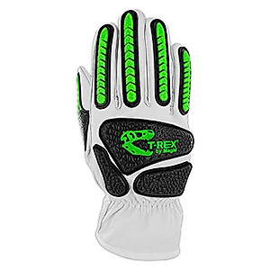 MAGID T-REX Rebel Series TRX814 Goatskin para-Aramid Lined Driver Impact Glove – Cut Level A6-9/L (1 PR), White