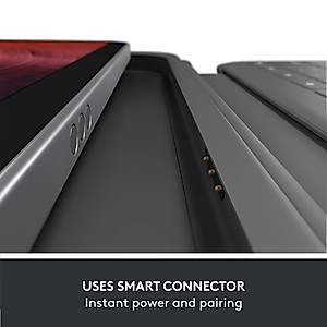 Logitech Rugged Folio for iPad (10th Generation) Protective Keyboard Case with Smart Connector and Durable Spill-Proof Keyboard - Graphite