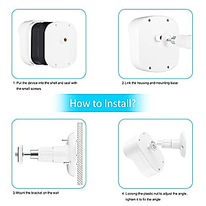 AOTNEX Blink XT2/XT Camera Wall Mount Bracket,3 Pack Full Weather Proof Housing/Mount with Blink Sync Module Outlet Mount for Blink Outdoor Indoor Cameras Security System (White)