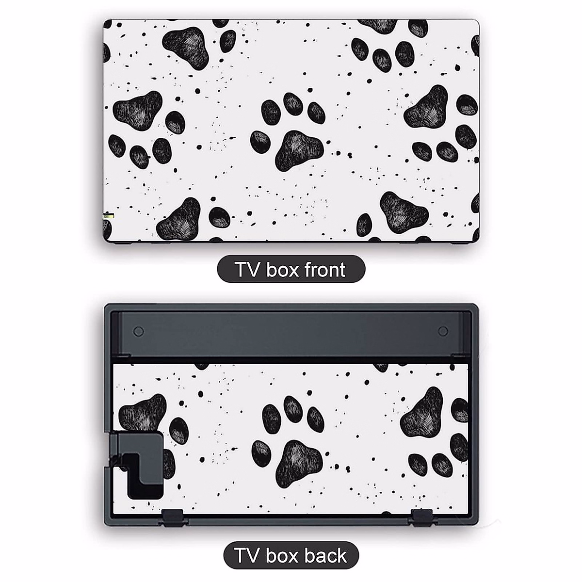 Dog Paw Prints Switch Sticker Pretty Pattern Full Wrap Skin Protection for Nintendo Switch for Switch
