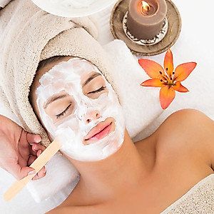 450PCS Wooden Wax Sticks, JANYUN Assorted Style Waxing Wooden Applicator Wax Spatulas Kit for Eyebrow Face for Hair Removal Body Legs Facial,Wood Craft Sticks Small Medium Large Size