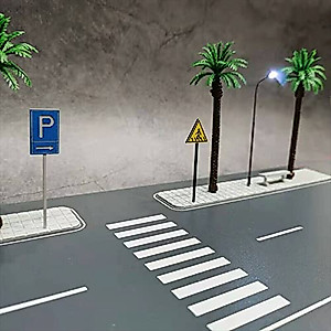 Diorama 1/64 Car Garage Model LED Lighting Car Parking Lot City Road Display Scene Model Toy