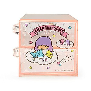 Sanrio Little Twin Stars 055743 Sparkly Clear Stacking Chest
