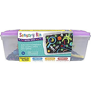 Creativity for Kids Sensory Bin: Outer Space - Preschool and Toddler Sensory Toys, Fine Motor Skills Toys and Sensory Activities for Kids Ages 3+