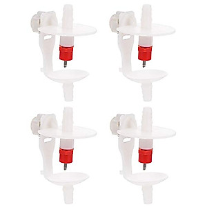 balacoo Bird Water Dispenser 4pcs Bird Water Feeder Automatic Parrot Water Bottle Pet Bird Plastic Drinker Bowl Waterer Clip Dispenser for Cage Pet Budgie Lovebirds Cockatiel Poultry Auto Feeder