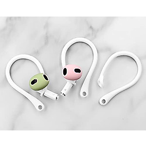4 Pairs Ear Hooks Compatible with AirPods Pro 2 2022 Release, Anti-Slip C-Shape Hooks and 360 Rotation Adjustable Length Sport Earhooks Holder Wings Compatible with AirPods 3rd 2nd 1st and Pro 1 2