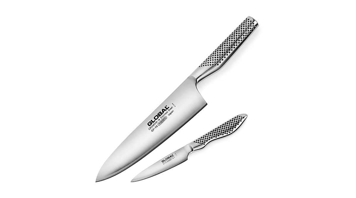 Global Model X Knife Set – Chef & Paring Knives for Precision Cutting