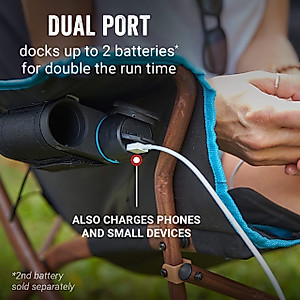 Coleman Rechargeable Heated Camping Chair | OneSource Heated Chair & Lithium Ion Battery