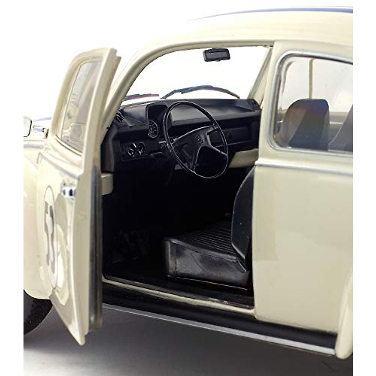 Solido 421184040 1:18 VW Käfer 1973 Volkswagen Beetle 1303 Racer 53" Die-Cast Model, Beige, Scale