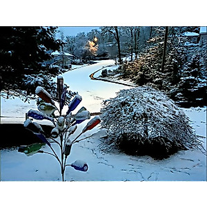 The Big Daddy Bottle Tree | Outside Yard Garden Decor | No Assembly Required | Displays 25 Bottles | 5 ft (60") Tall | Heavy Duty Welded Solid Raw Steel | Unpainted | Made in Mississippi USA