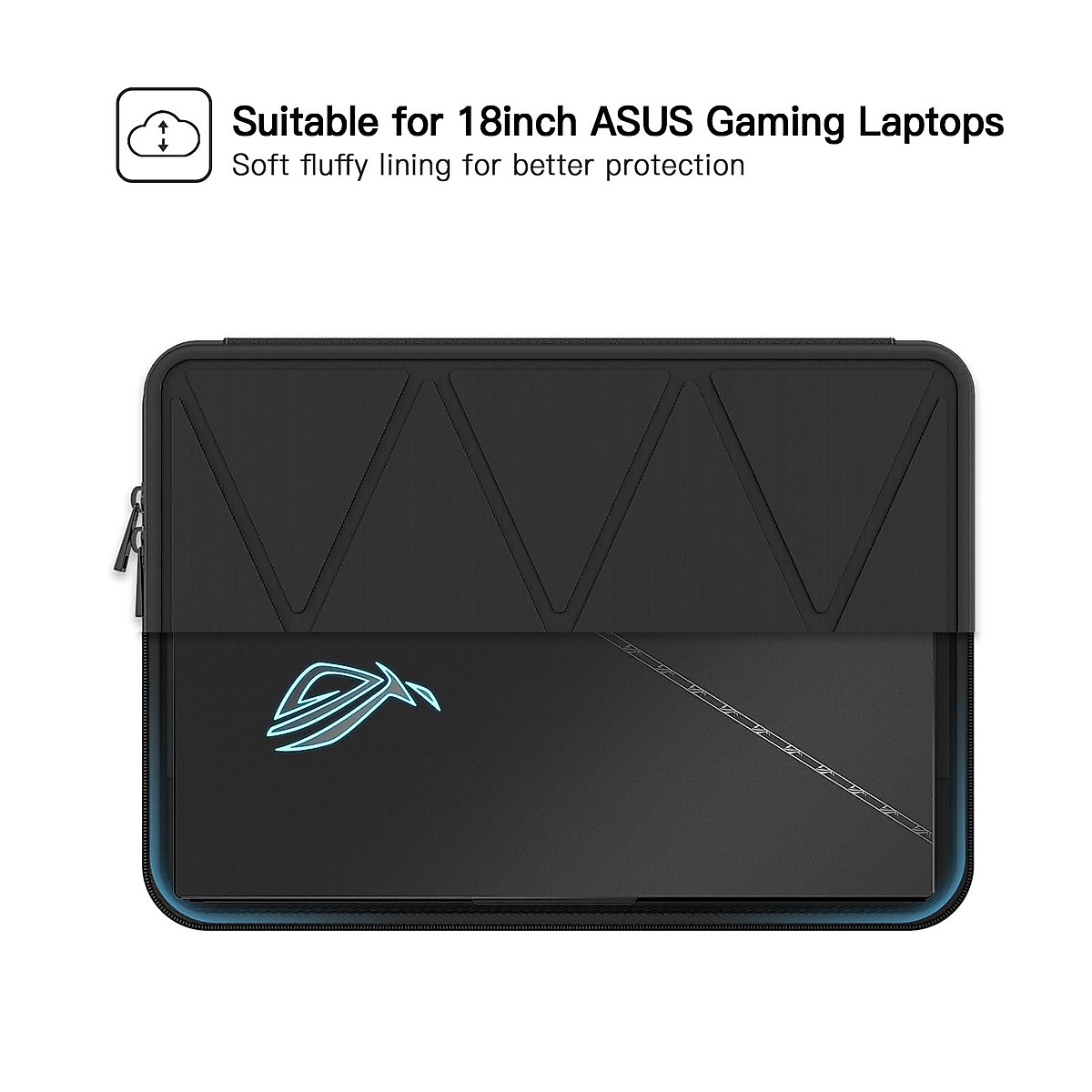 Smatree 18 inch ASUS Gaming Laptop Hard Sleeve for ASUS ROG Strix Scar 18 2025 G835/2024/2023 G834, for ASUS ROG Strix G18 2025/2024/2023 G814, Protective Carrying Case for ASUS ROG Strix 18