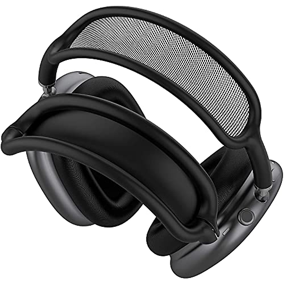 Headband Cover Compatible for AirPods Max,Washable Soft Silicone Headband Protectors/Comfort Cushion/Top Pad Protector Sleeve Compatible with AirPods Max (Black)