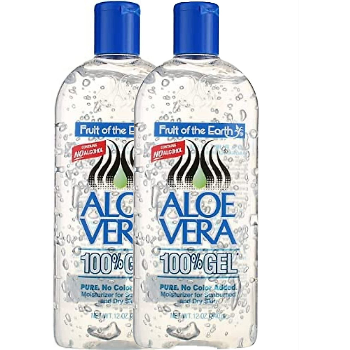 Fruit Of The Earth Fruit Of The Earth Moisturizing Aloe Vera 100% Gel, 12 oz (Pack of 2)
