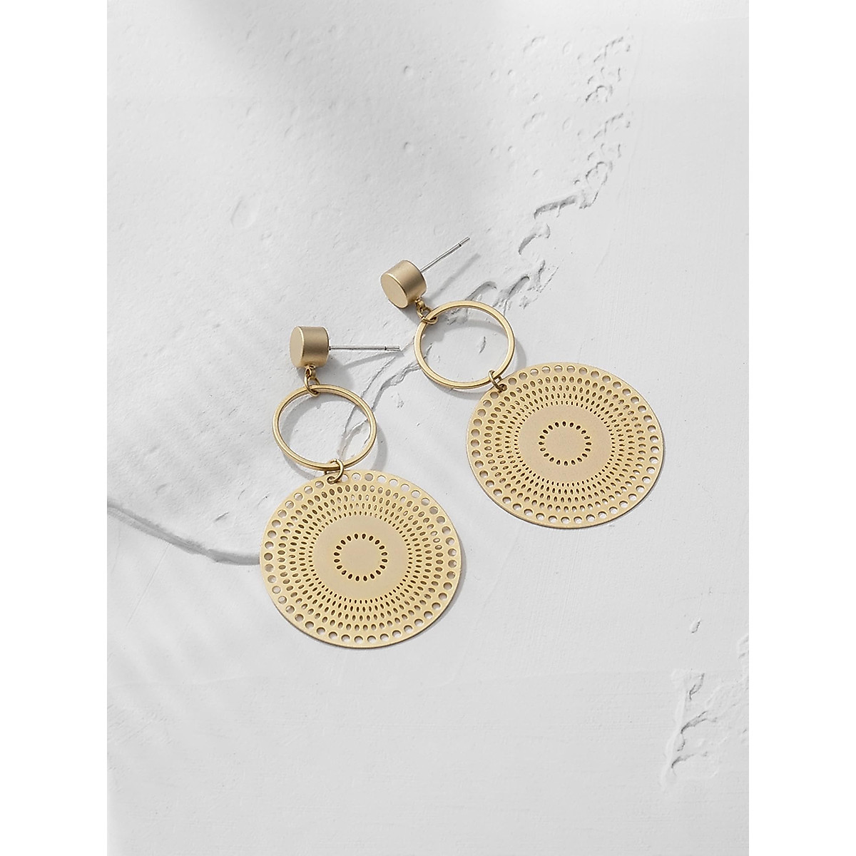Simple Gold Dangle Earrings Boho Drop Earrings for Women