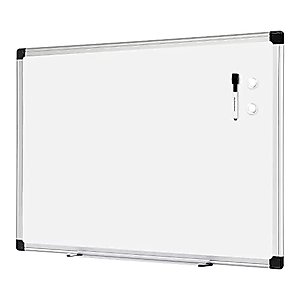 Amazon Basics Magnetic Dry Erase White Board, 36 x 24-Inch Whiteboard - Silver Aluminum Frame
