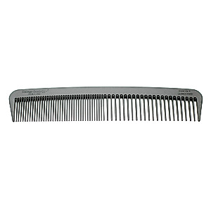 Chicago Comb Model 6 Carbon Fiber, 7 inches (17.8 cm) long, anti-static, graphite black, made in USA