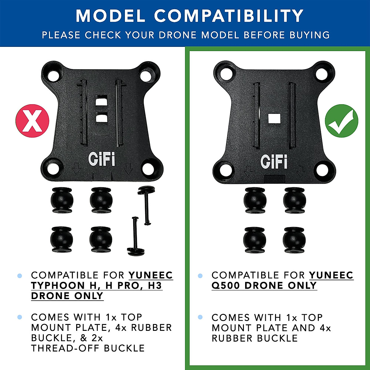 MaximalPower CGO3 Top Mount Drone Repair Parts Compatible for Yuneec Q500 Drone Only (CGO3 Top Mount x1)